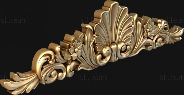 Ракушка в цветах, KORON_0031Короны 3D модель KORON_0031 для ЧПУ: STL / MAX (obj)